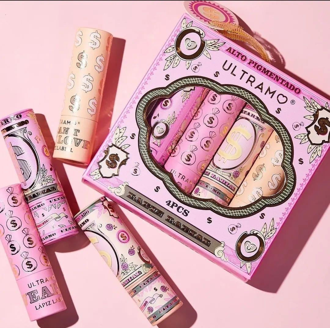 Set de labiales 4 pzs Money Variado Ultramo 💜 – tienda-asiatica